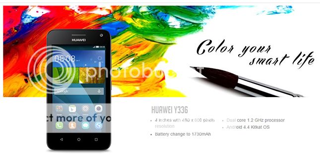 Huawei Ascend Y3c (Y336-U02) 4-inch Quad-core 1.2GHz/512MB/4GB/5MP ...
